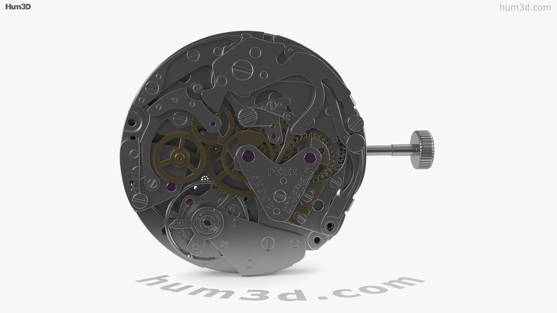 360 view of Watch Mechanism 3D model - 3DModels store