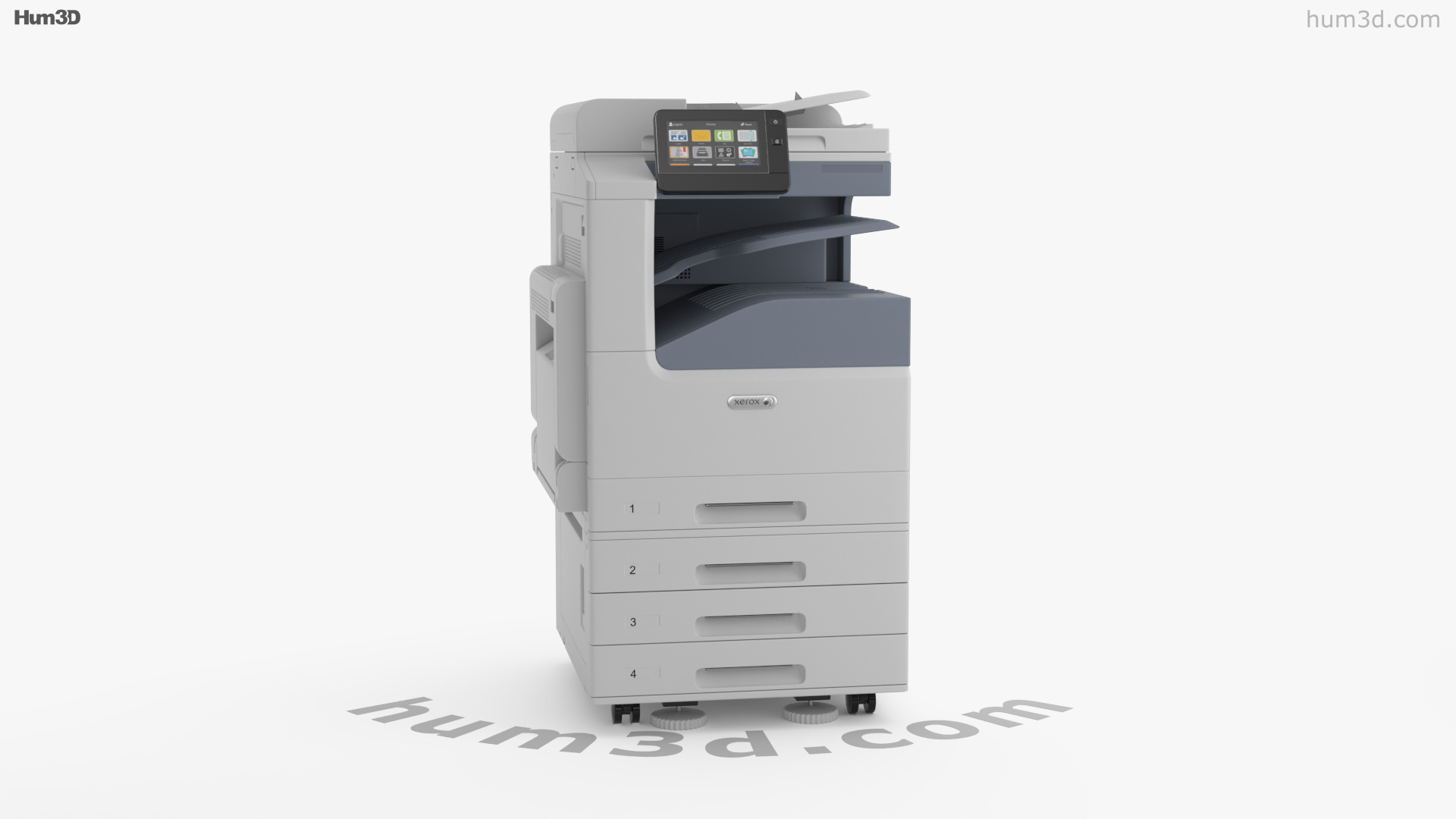 360 view of Xerox Multifunction Laser Printer 3D model - 3DModels store
