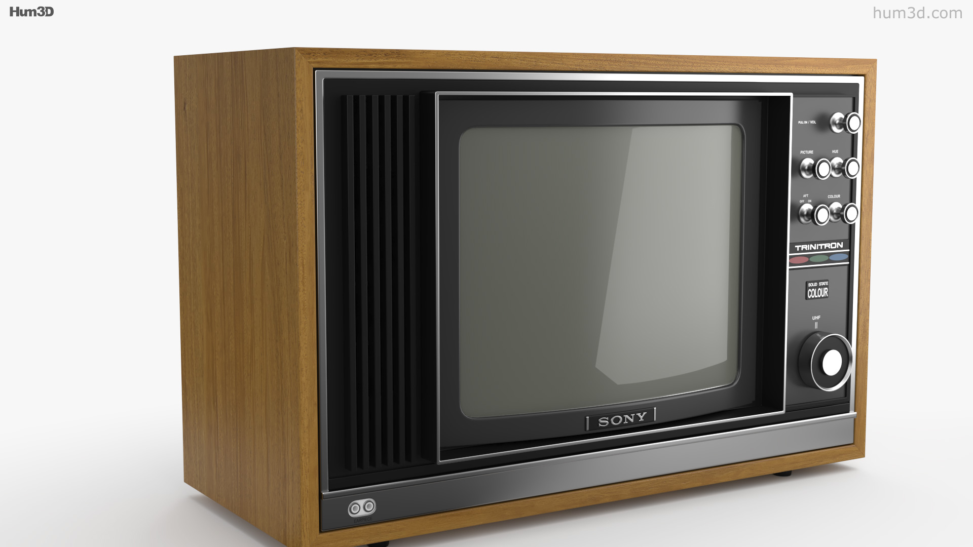 360 view of Sony Trinitron 1970 Television 3D model - 3DModels store