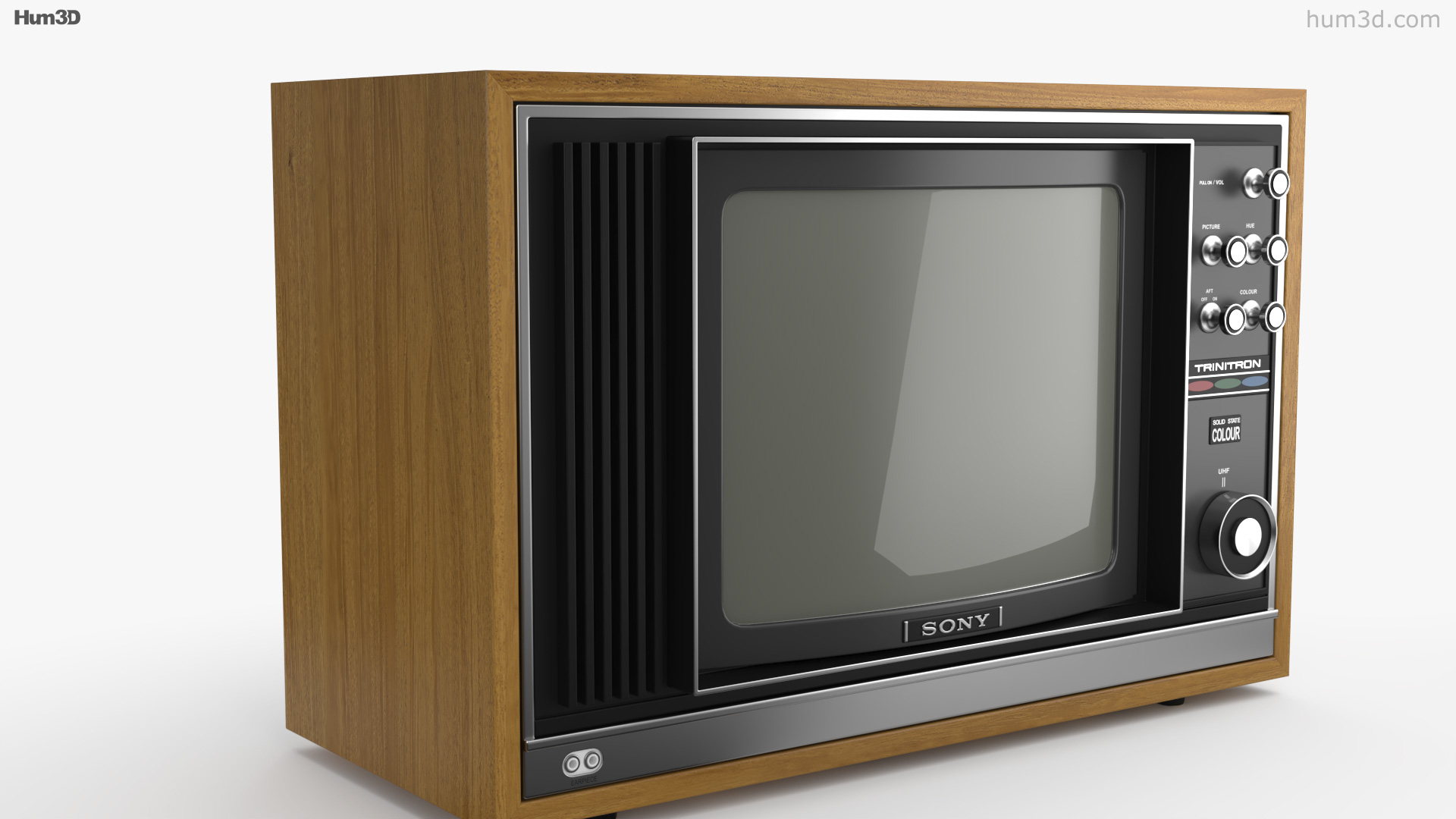 360 view of Sony Trinitron 1970 Television 3D model - 3DModels store