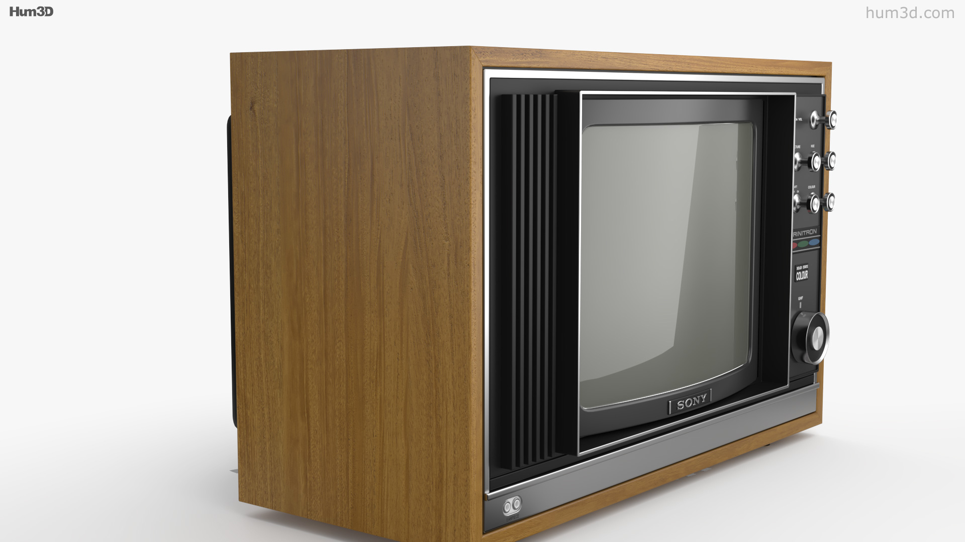 360 view of Sony Trinitron 1970 Television 3D model - 3DModels store