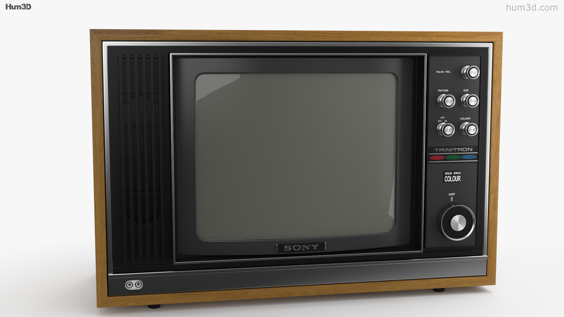 360 view of Sony Trinitron 1970 Television 3D model - 3DModels store