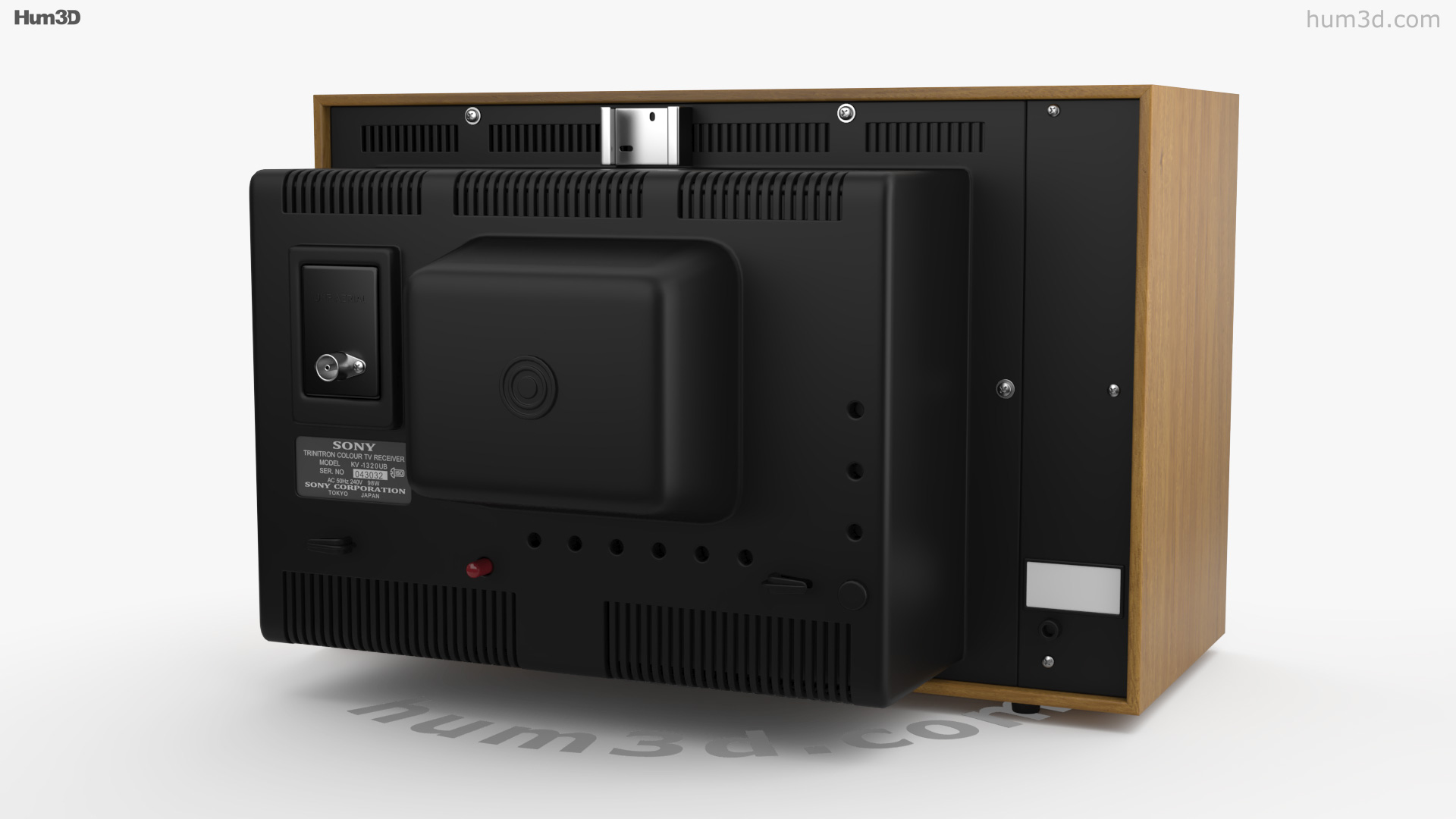 360 view of Sony Trinitron 1970 Television 3D model - 3DModels store