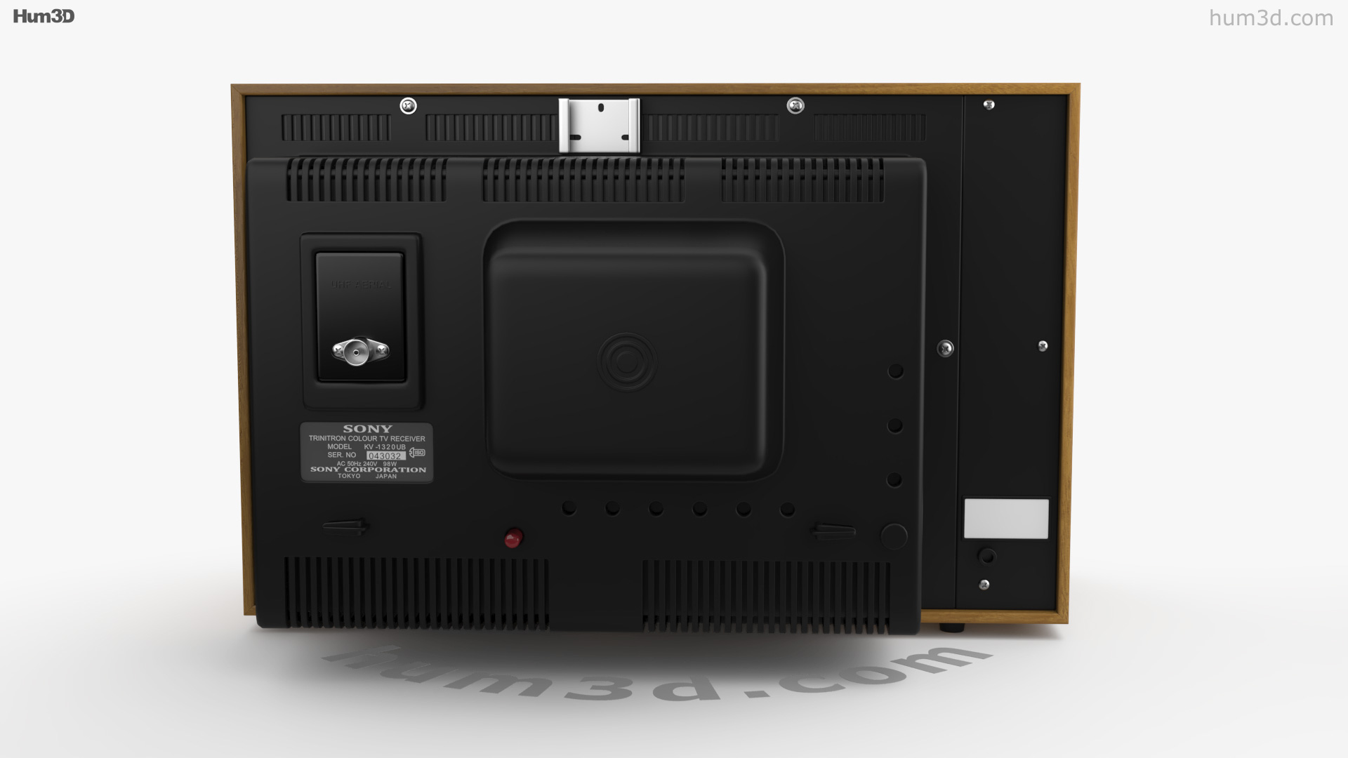360 view of Sony Trinitron 1970 Television 3D model - 3DModels store