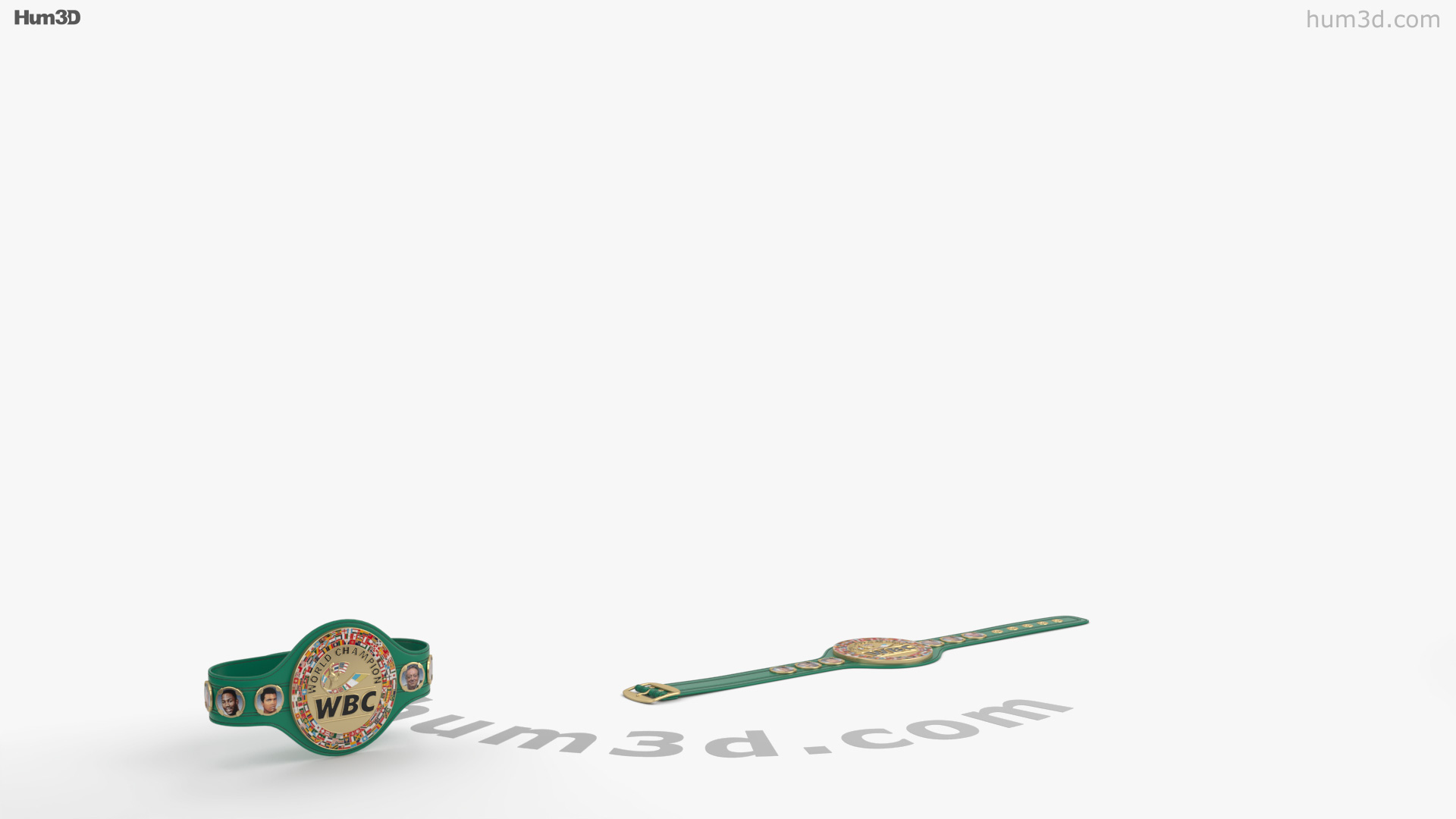 360 view of WBC Heavyweight Champion Belt 3D model - 3DModels store