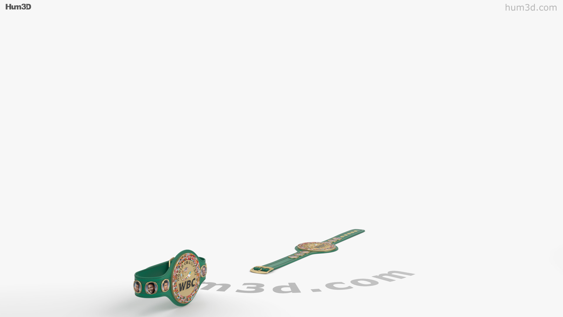 360 view of WBC Heavyweight Champion Belt 3D model - 3DModels store
