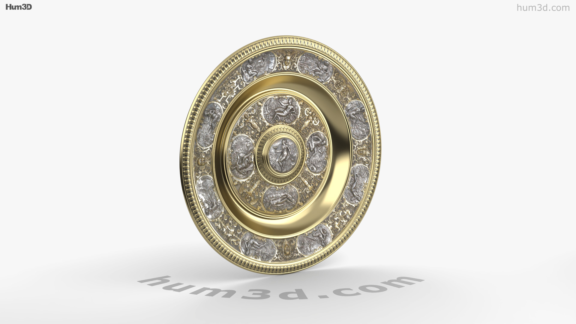 360 view of Wimbledon Woman Trophy 3D model - 3DModels store