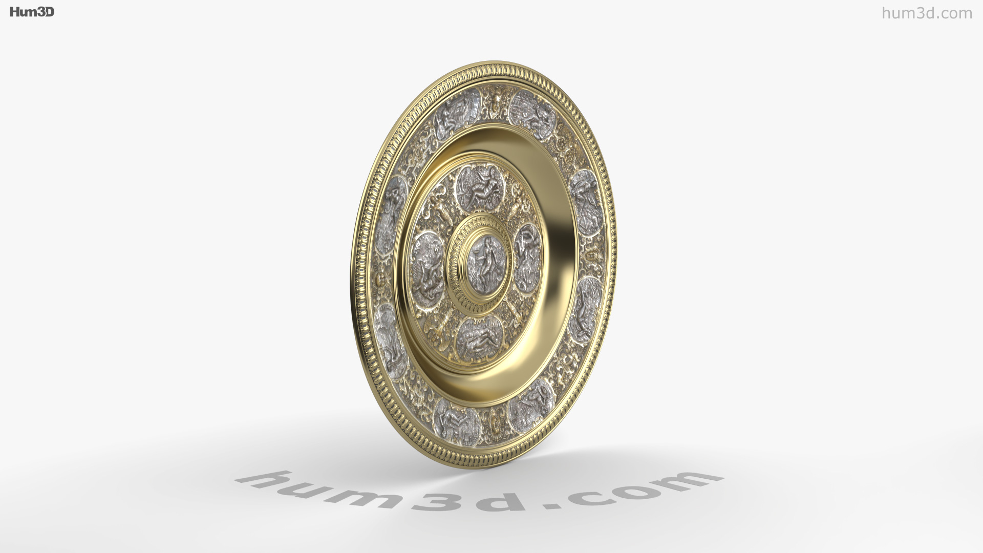 360 view of Wimbledon Woman Trophy 3D model - 3DModels store