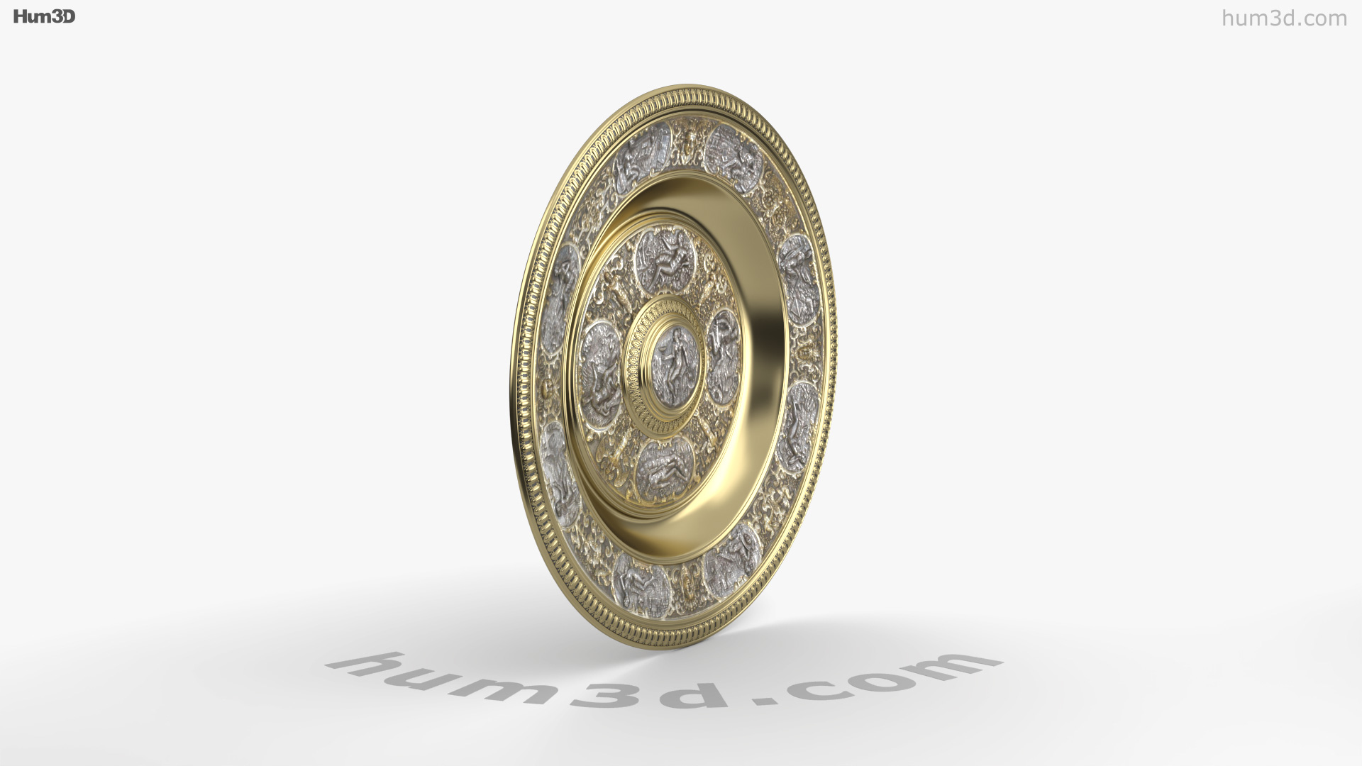 360 view of Wimbledon Woman Trophy 3D model - 3DModels store