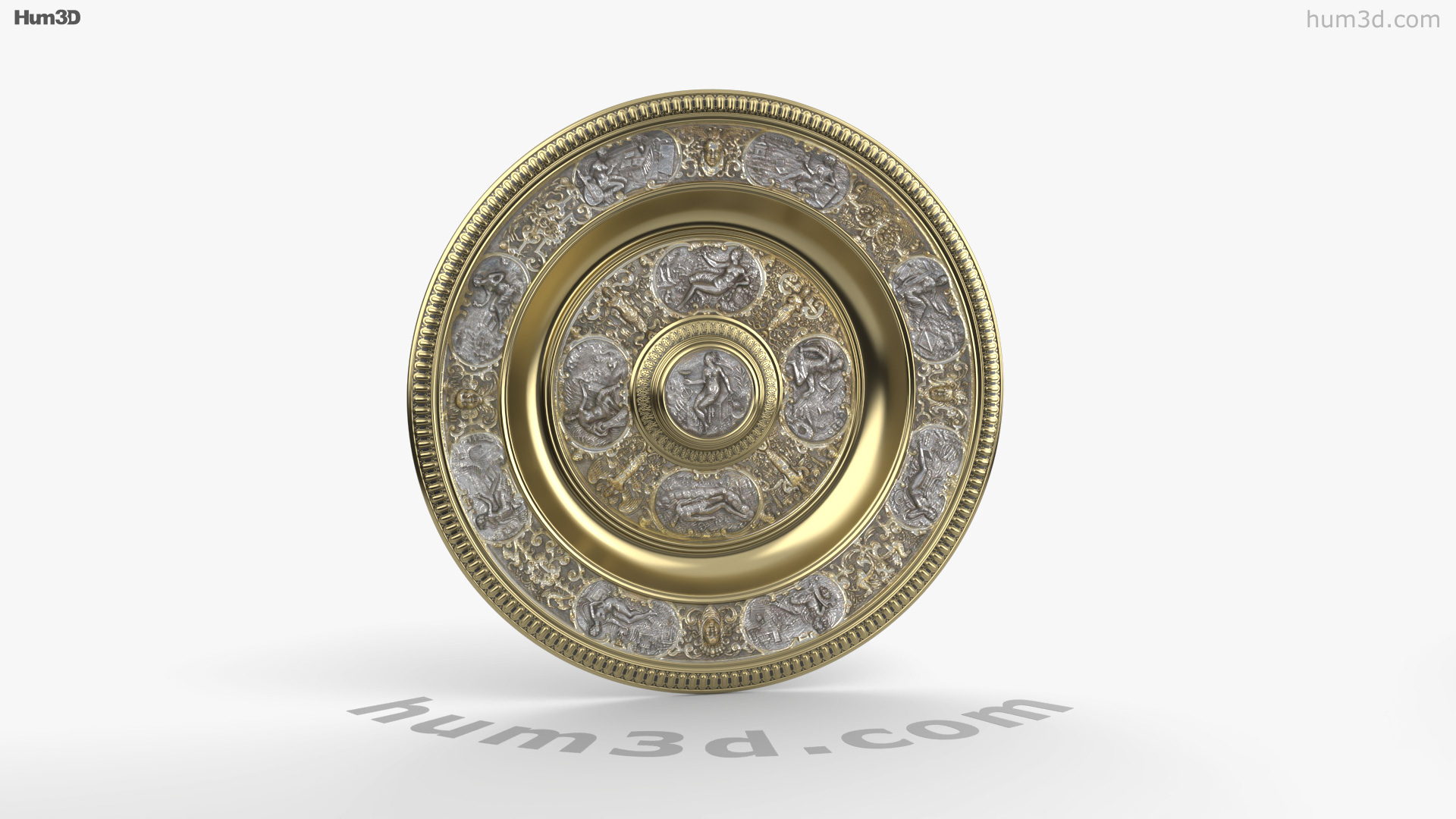 360 view of Wimbledon Woman Trophy 3D model - 3DModels store