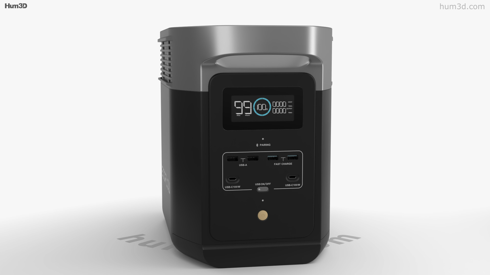 360 view of EcoFlow Delta 2 Power Station 3D model - 3DModels store