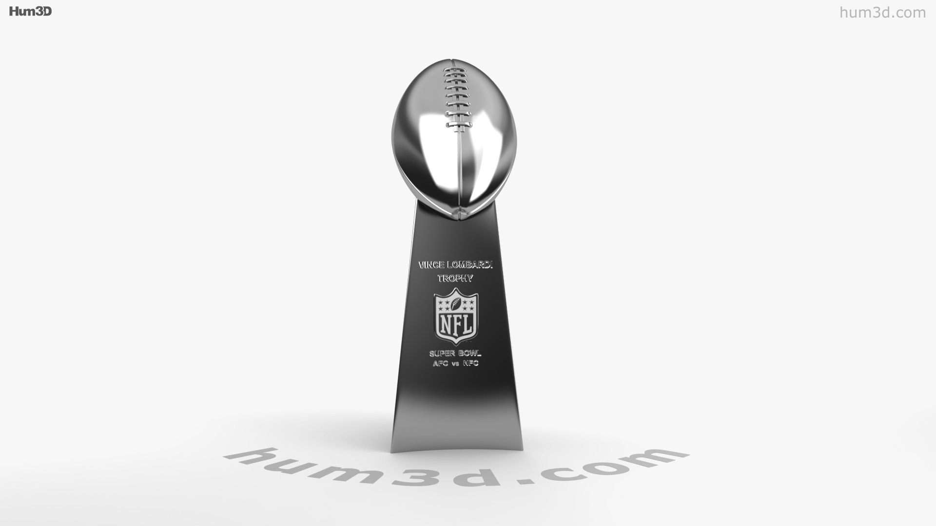 360 view of NFL Lombardi Trophy 3D model - 3DModels store