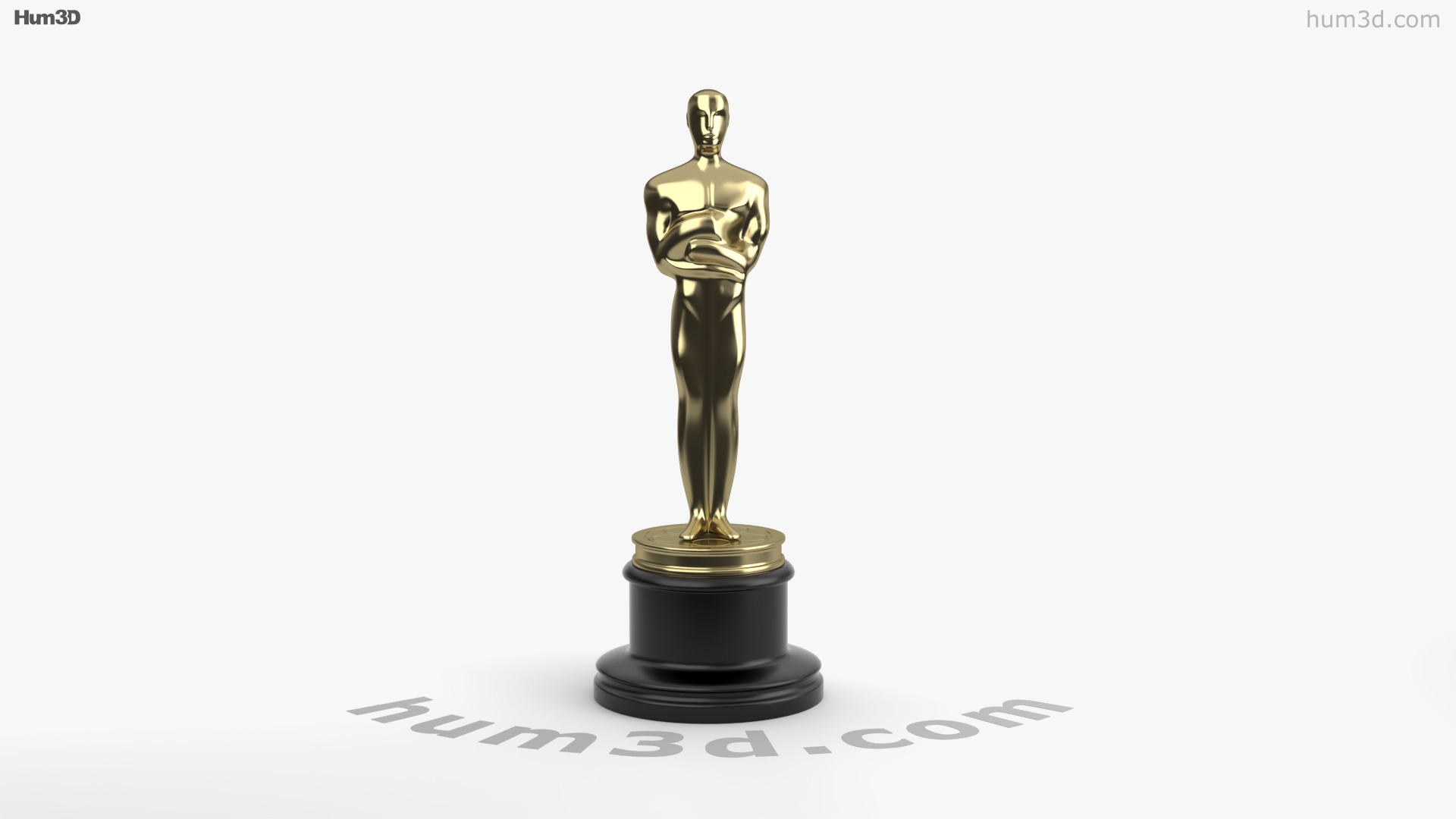 360 view of Academy Awards Oscar Statuette 3D model - 3DModels store