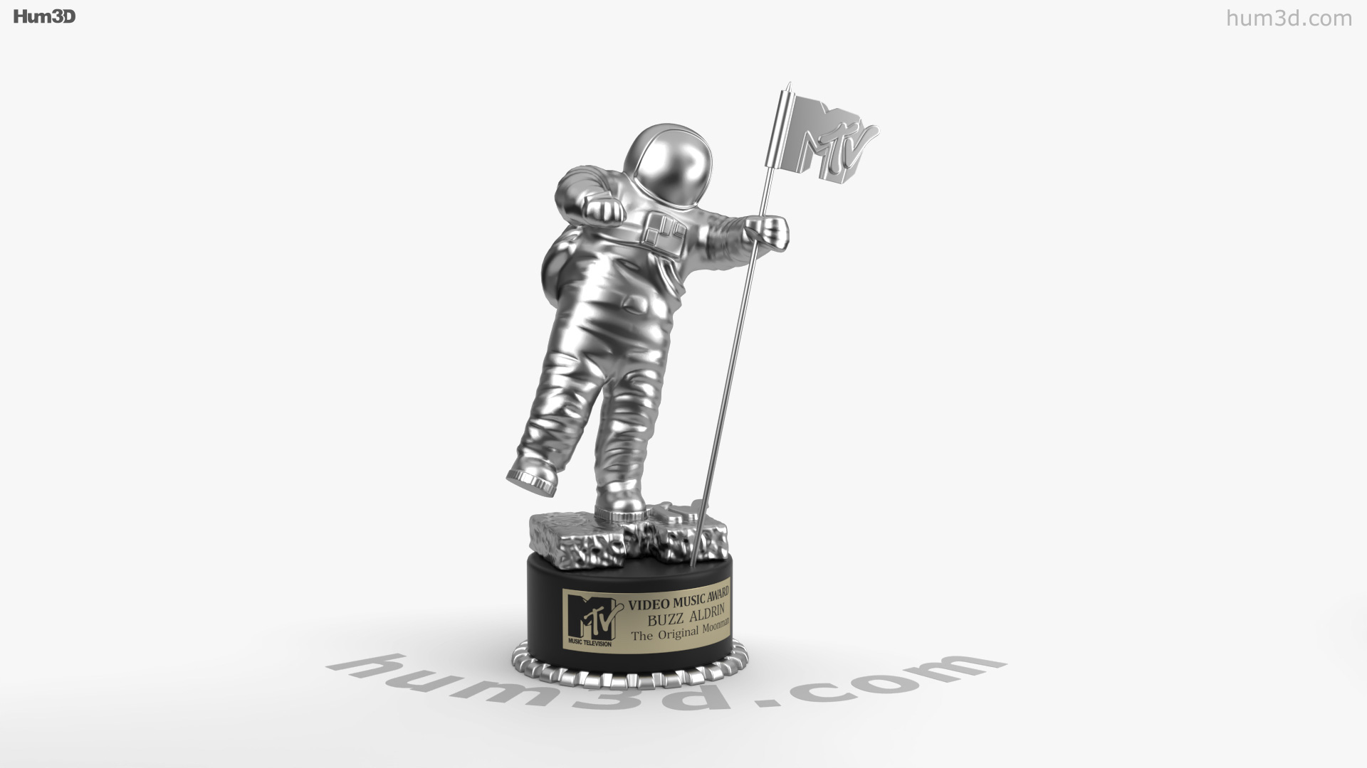 360 view of MTV Awards Trophy 3D model - 3DModels store