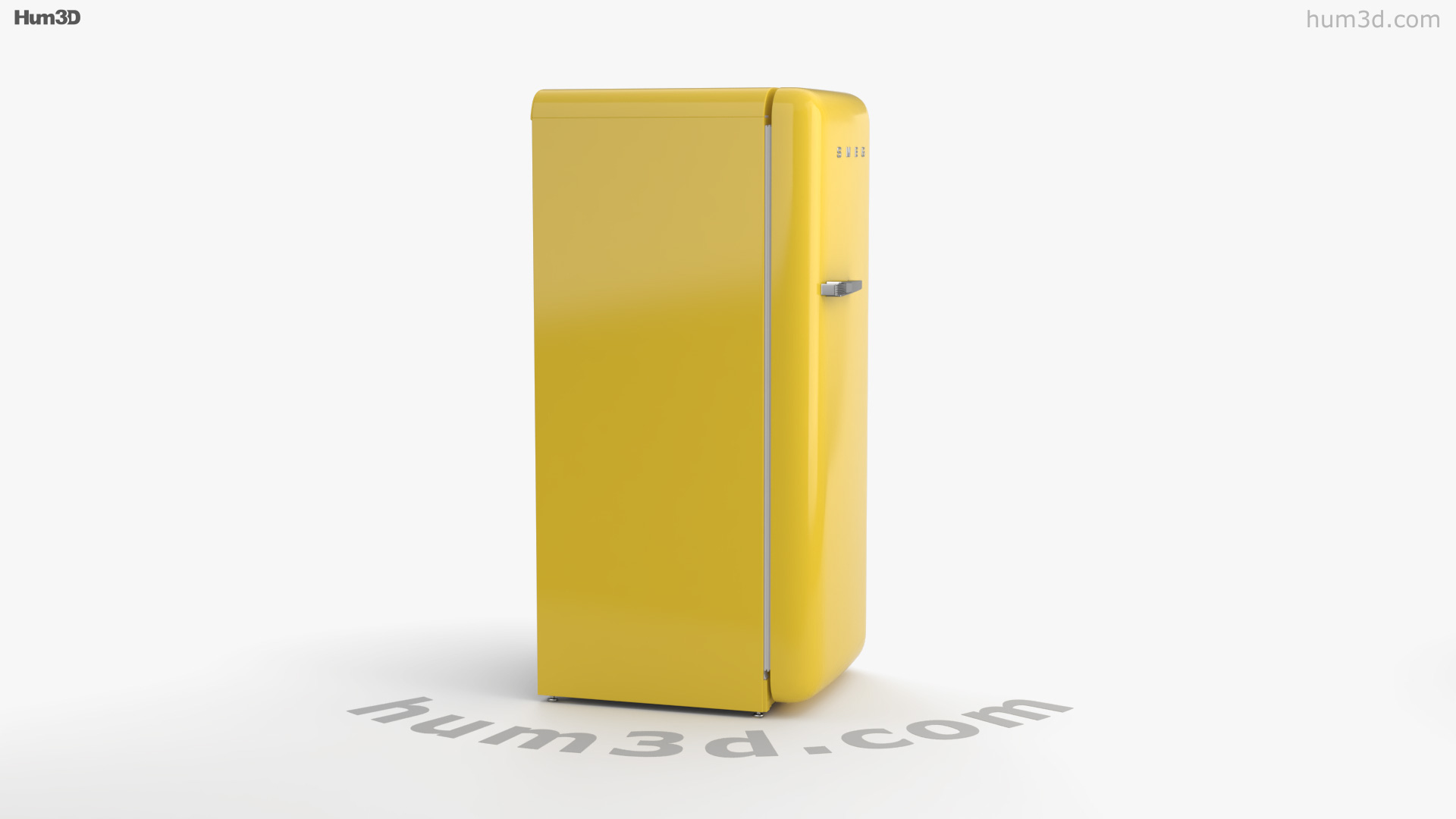 360 view of Smeg Single Door Refrigerator 3D model - 3DModels store