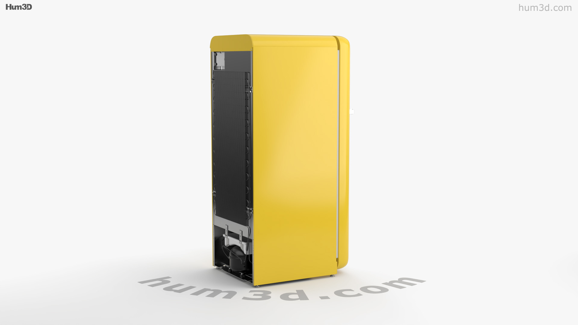 360 view of Smeg Single Door Refrigerator 3D model - 3DModels store