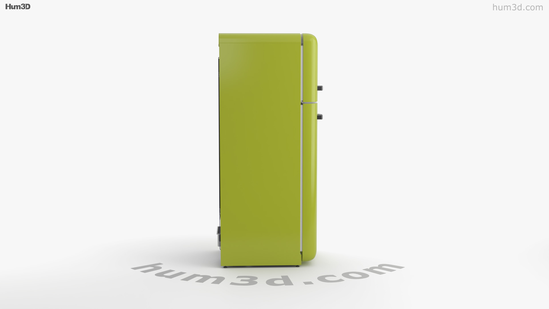 360 view of Smeg Double Door Refrigerator 3D model - 3DModels store