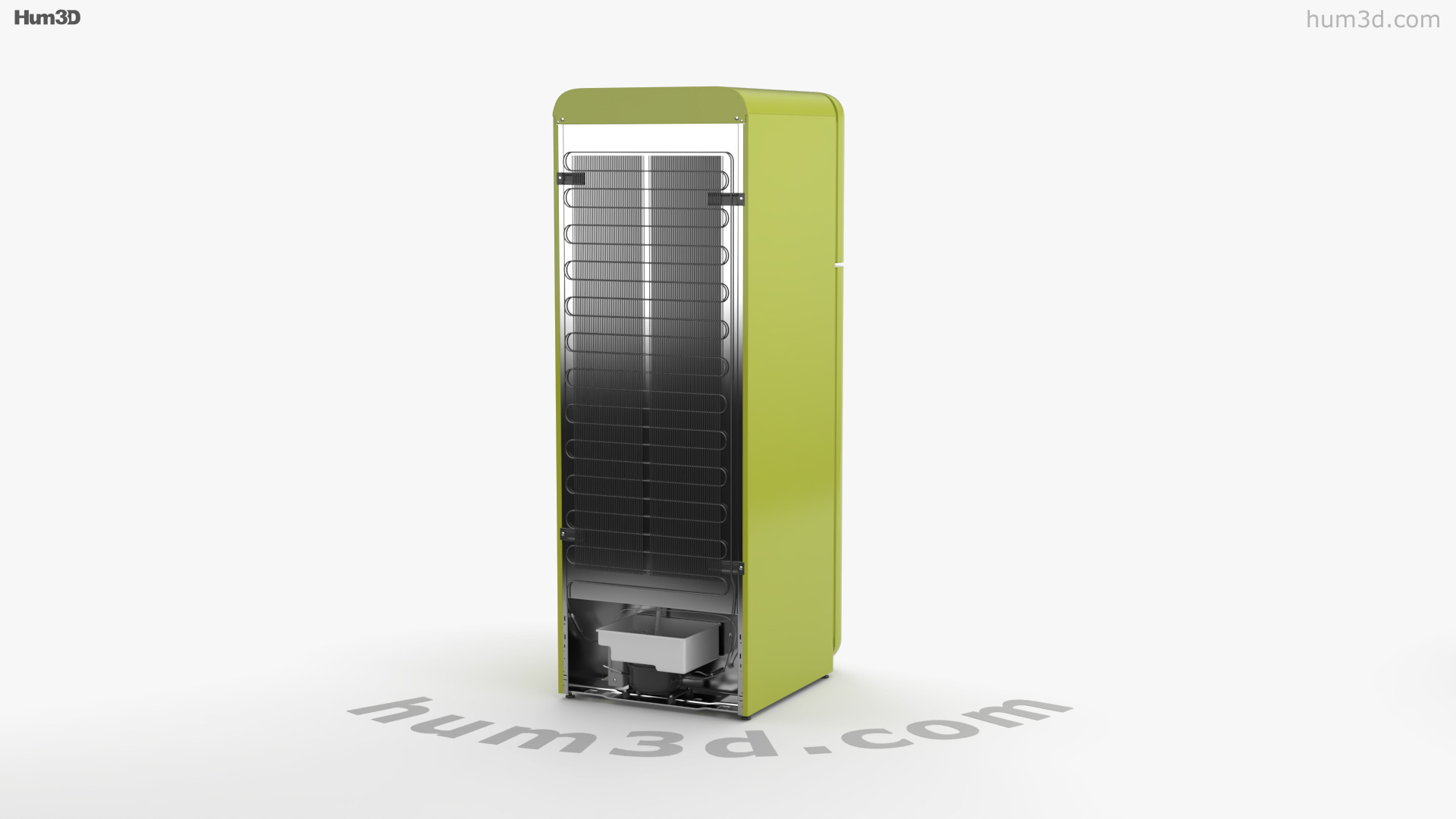 360 view of Smeg Double Door Refrigerator 3D model - 3DModels store