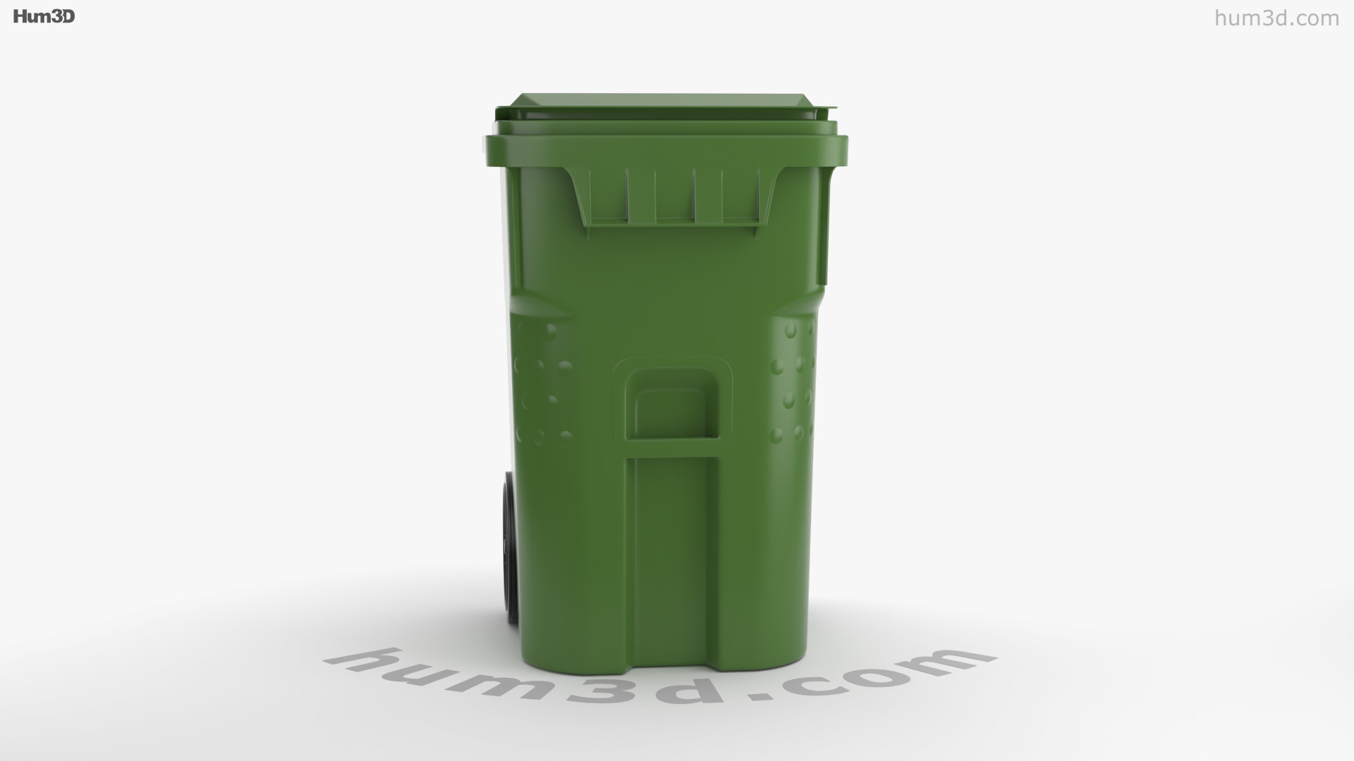 360 view of Otto Classic 65 Gallon Mobile Trash Container 3D model ...