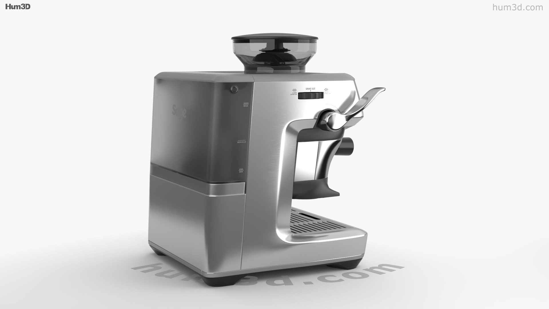 360 view of Sage Barista Express Impress Coffee Machine 3D model ...