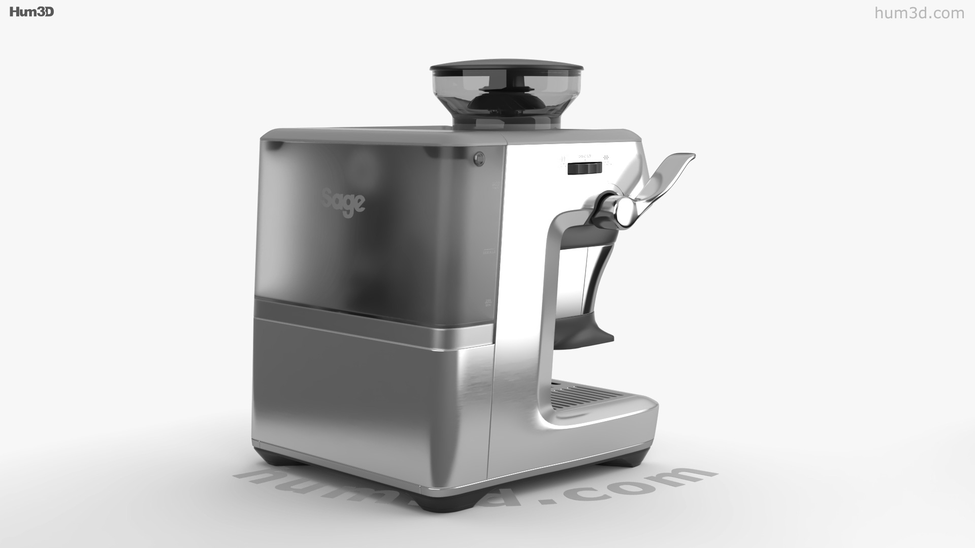 360 view of Sage Barista Express Impress Coffee Machine 3D model ...