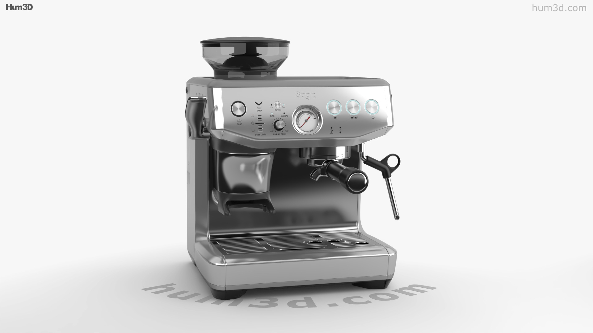 360 view of Sage Barista Express Impress Coffee Machine 3D model ...