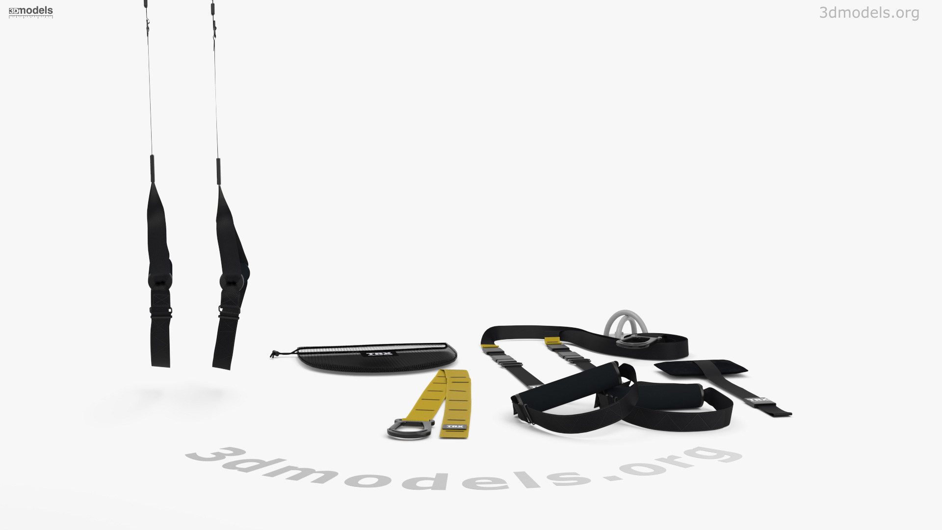 360 view of Training TRX System with Xmount Wall Anchor 3D model ...