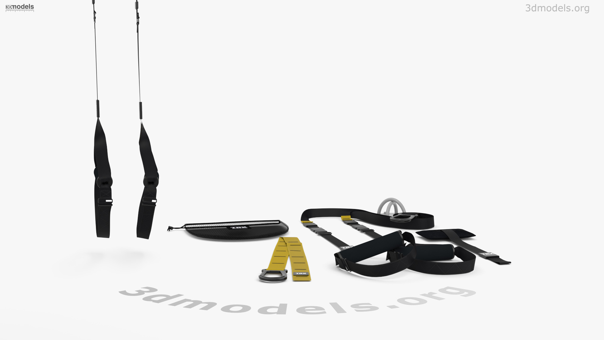 360 view of Training TRX System with Xmount Wall Anchor 3D model ...