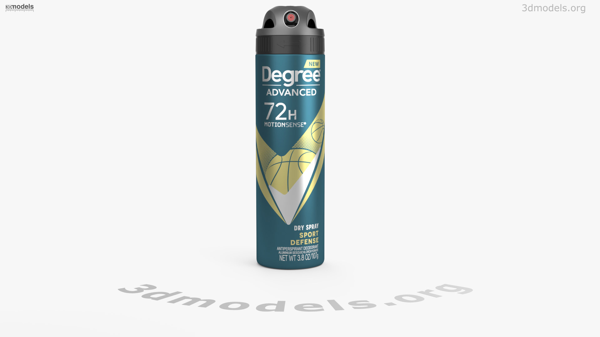 360 view of Degree Antiperspirant Dry Spray Deodorant 3D model ...