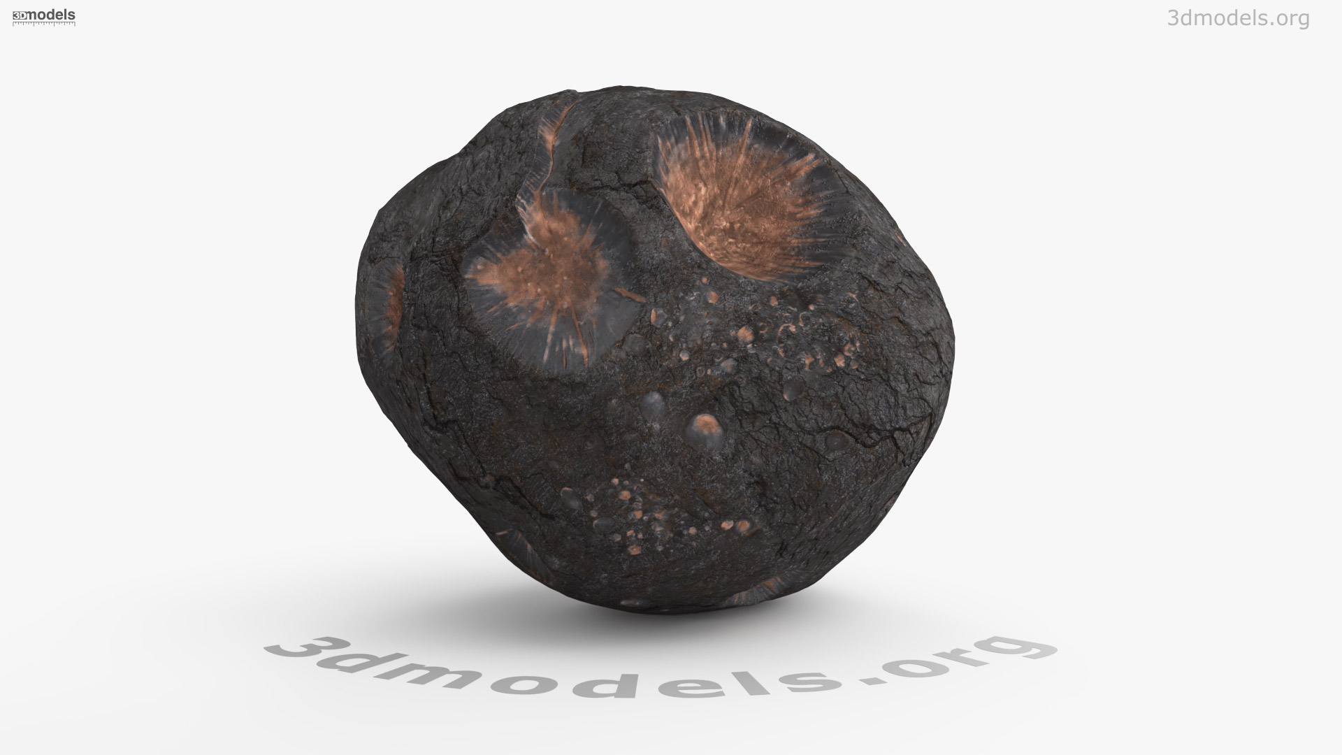 360 view of Asteroid 3D model - 3DModels store