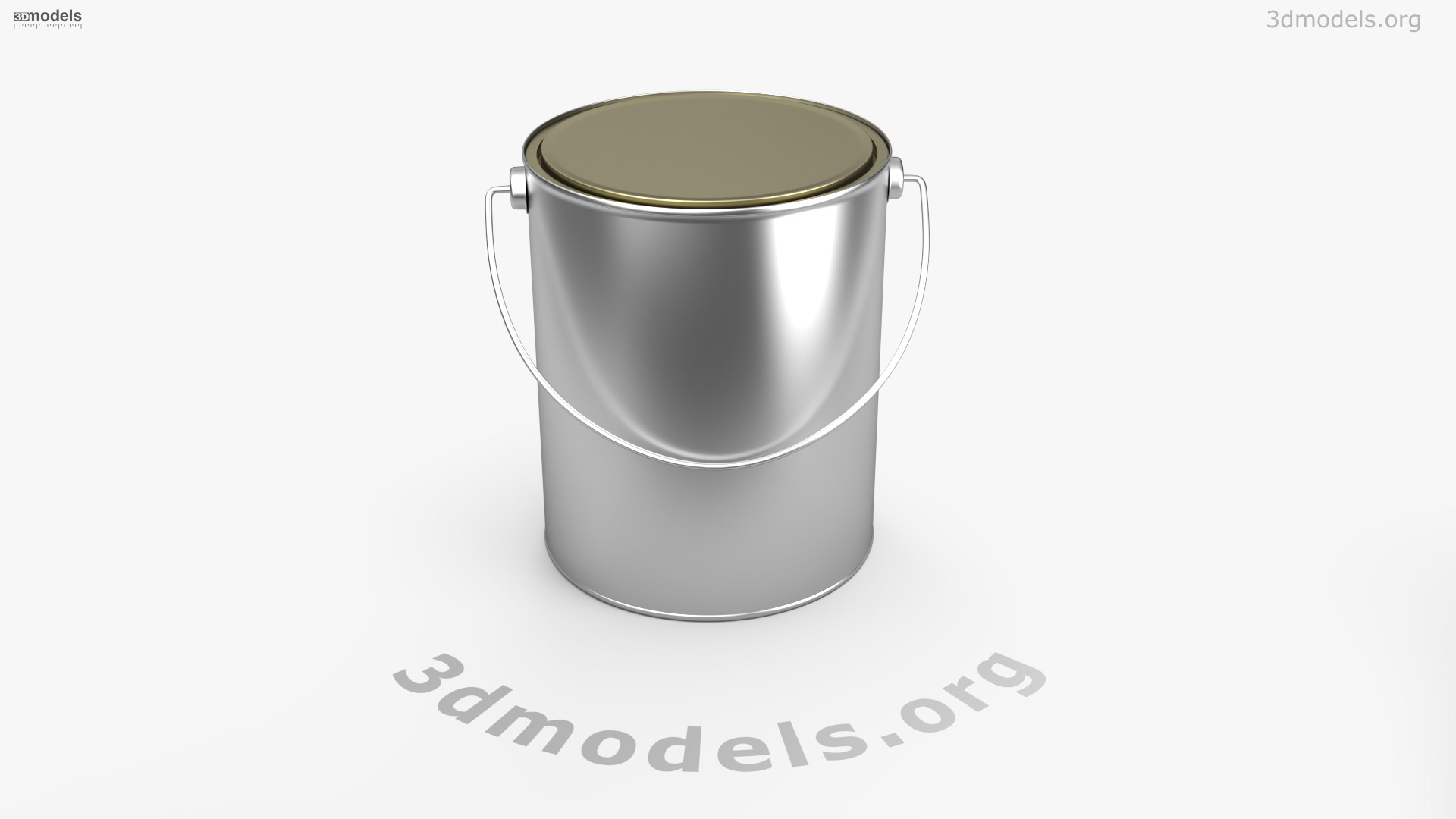 360 view of Paint Can 3D model - 3DModels store