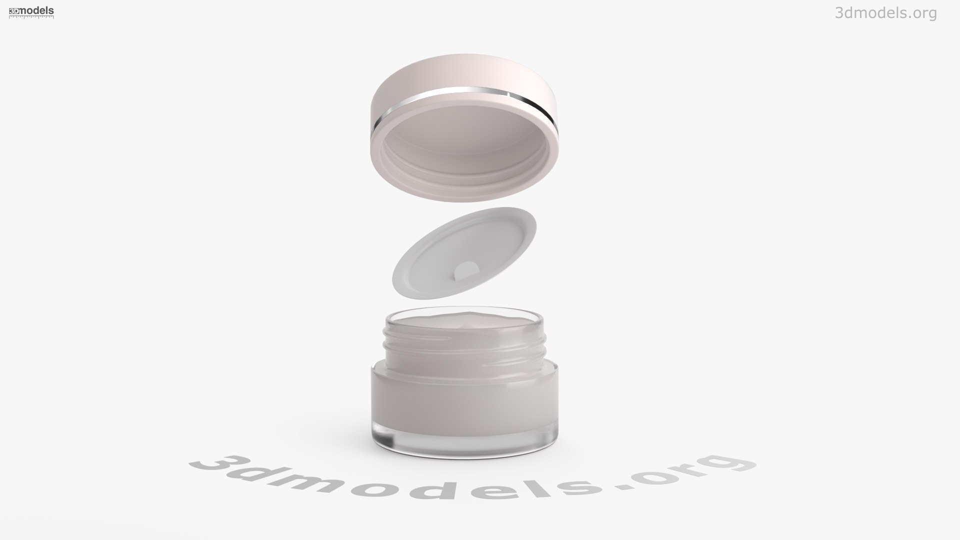 360 view of Cosmetics Face Hand Care Cream Packaging 3D model ...