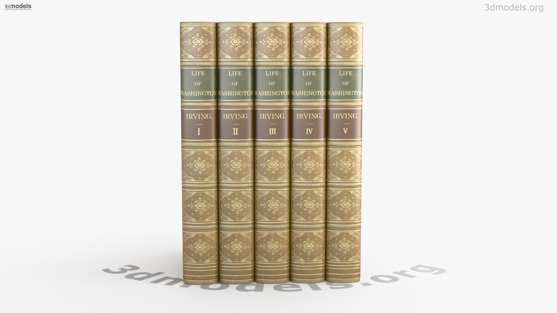 360 view of Classic Books 3D model - 3DModels store
