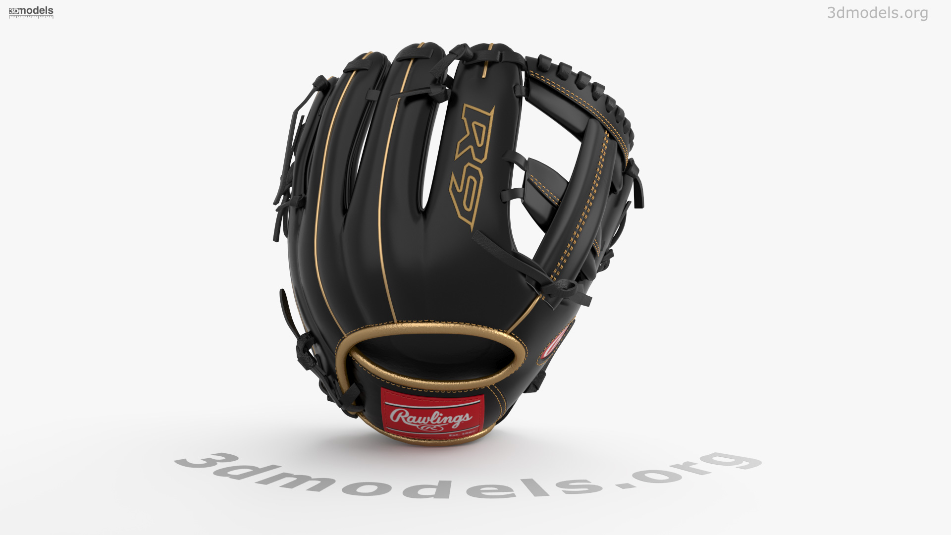 360 view of Rawlings R9 Training Glove 3D model - 3DModels store