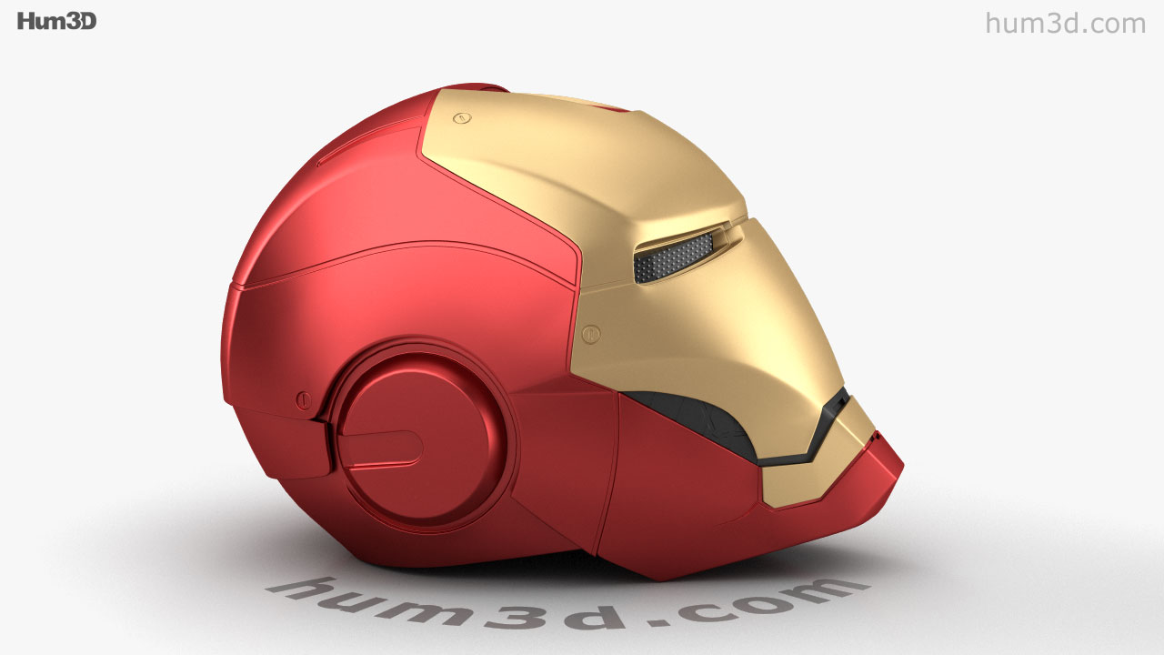 360 view of Iron Man Helmet 3D model - 3DModels store