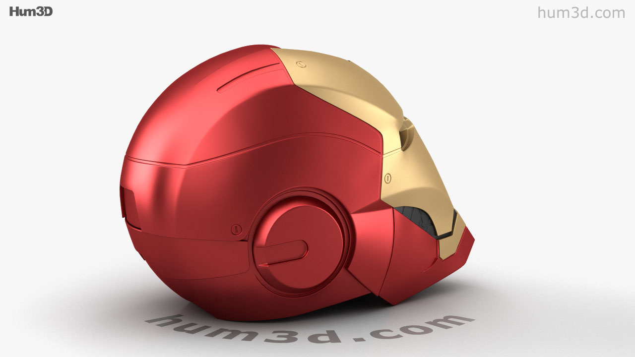 360 view of Iron Man Helmet 3D model - 3DModels store