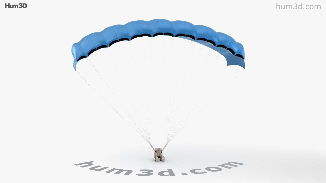 360 view of Parachute 3D model - 3DModels store