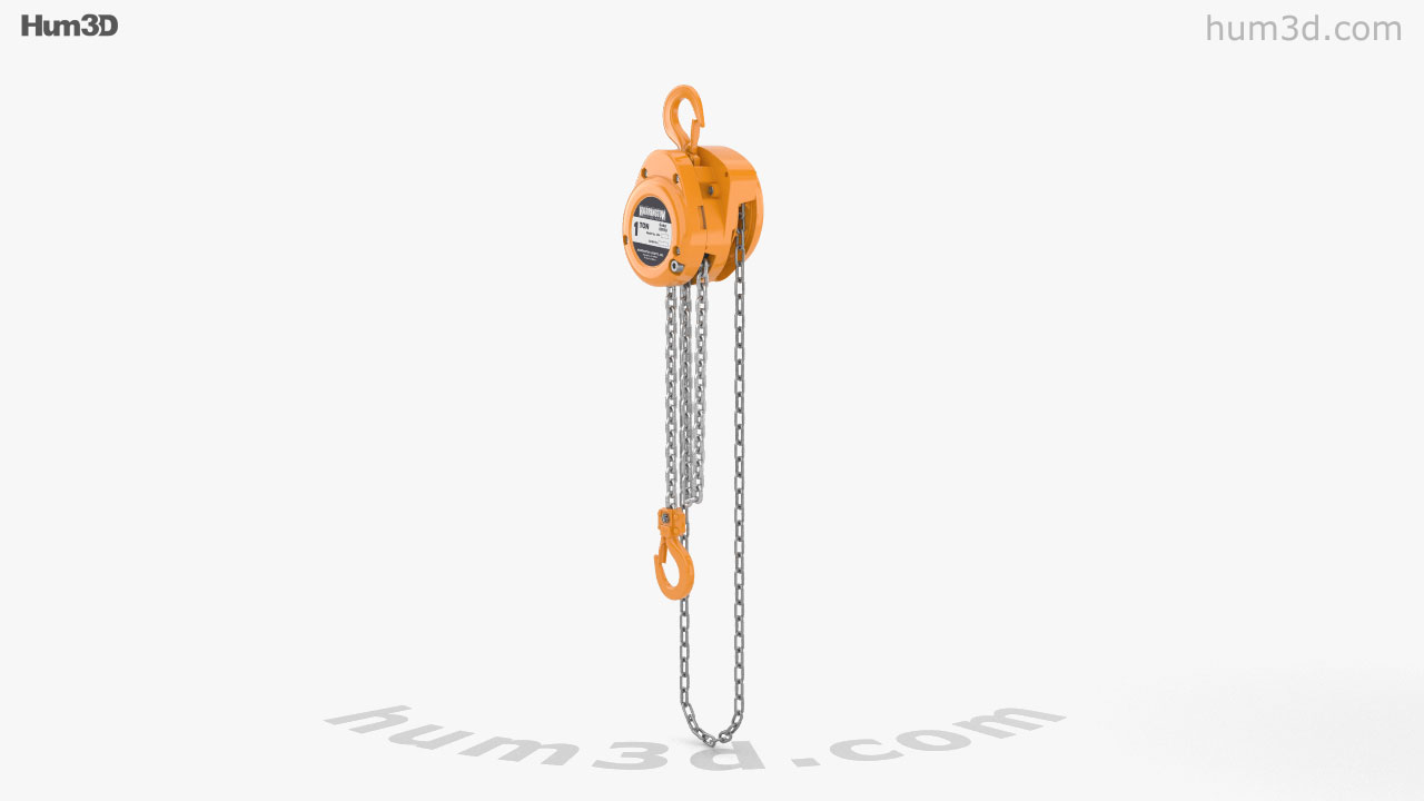 360 view of Hand Chain Hoist 3D model - 3DModels store
