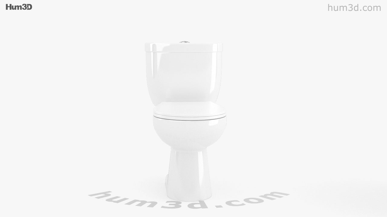 360 view of Toilet 3D model - 3DModels store