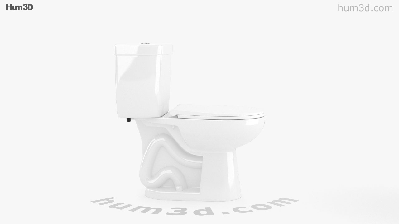 360 view of Toilet 3D model - 3DModels store