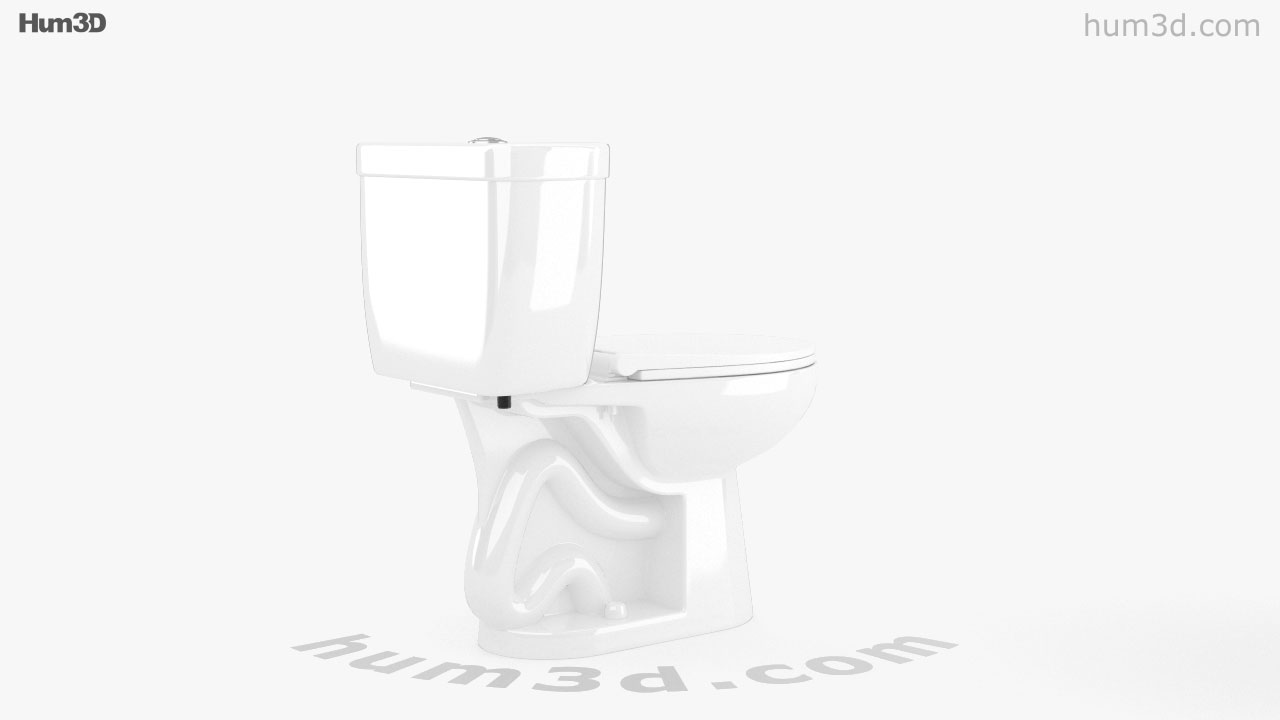 360 view of Toilet 3D model - 3DModels store