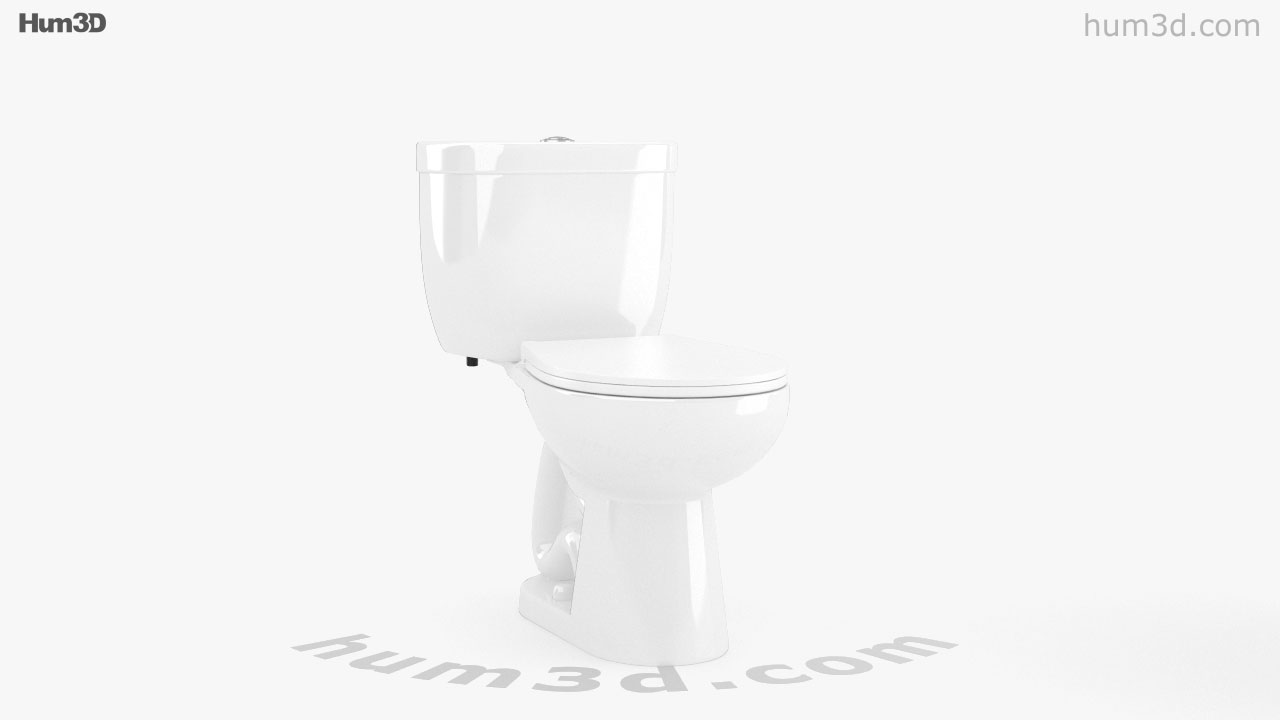 360 view of Toilet 3D model - 3DModels store
