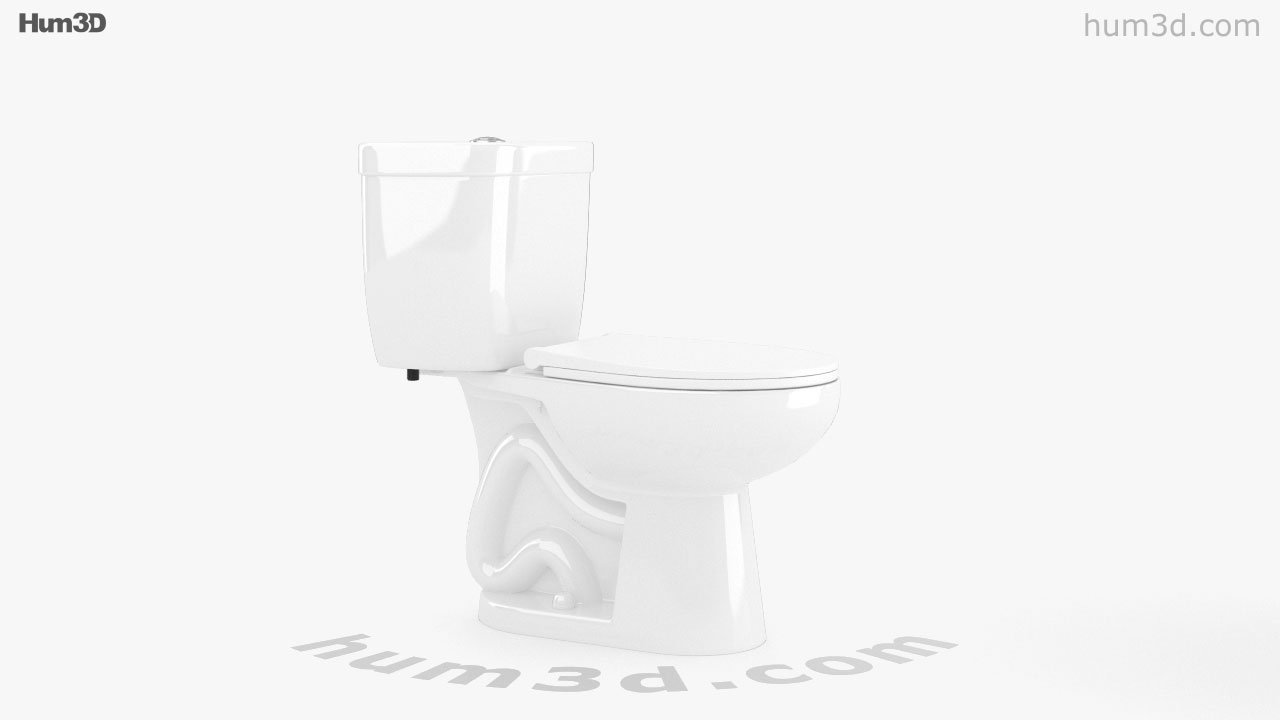 360 view of Toilet 3D model - 3DModels store