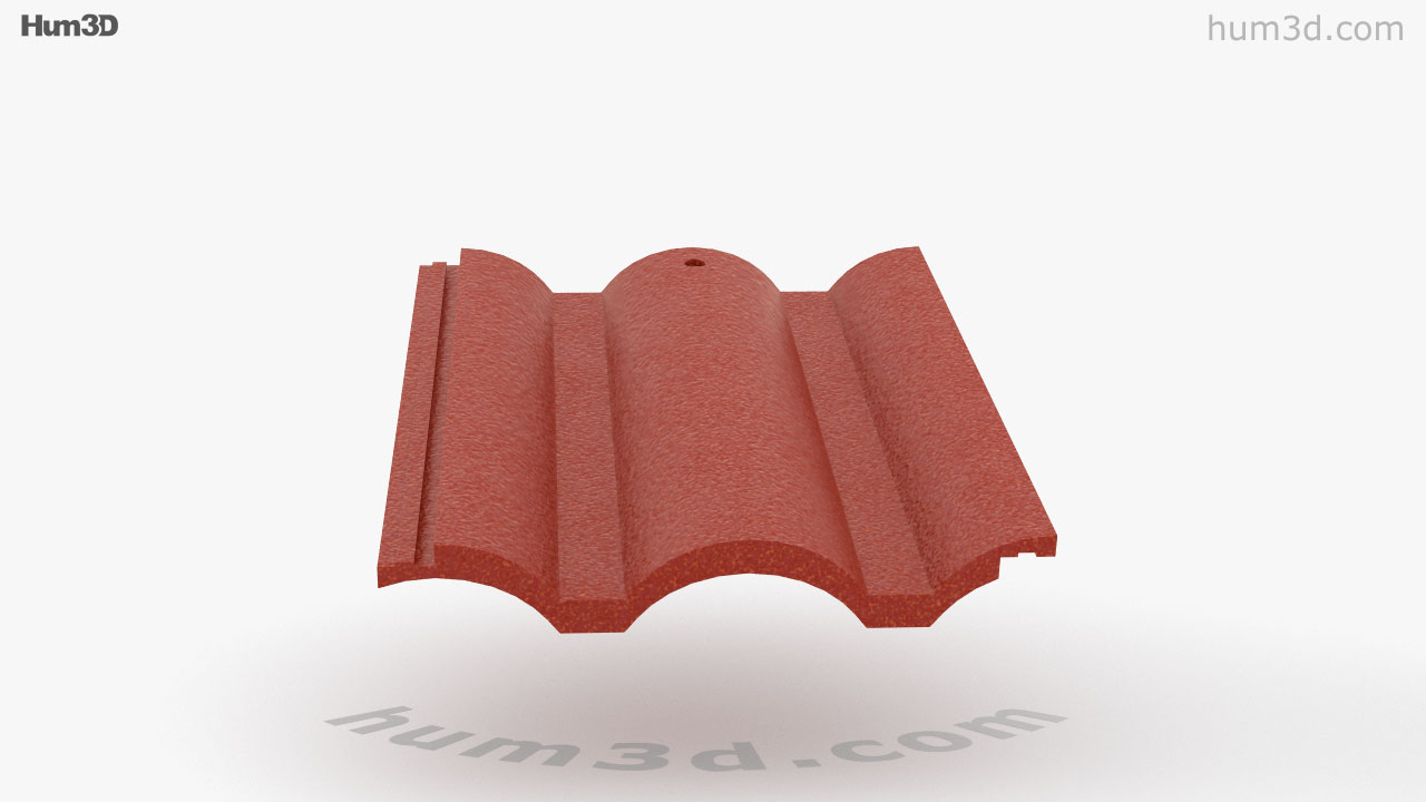 360 view of Roof Tile 3D model - 3DModels store