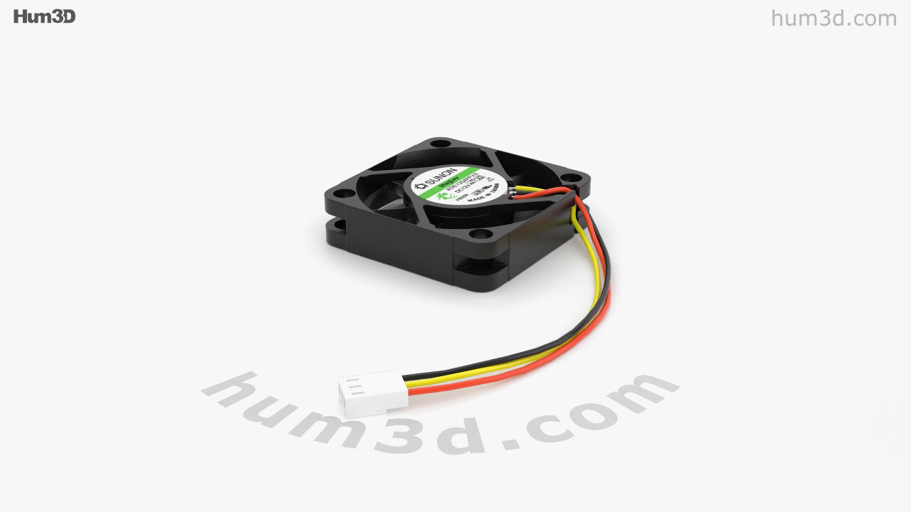 360 view of Sunon Computer Cooling Fan 3D model - 3DModels store