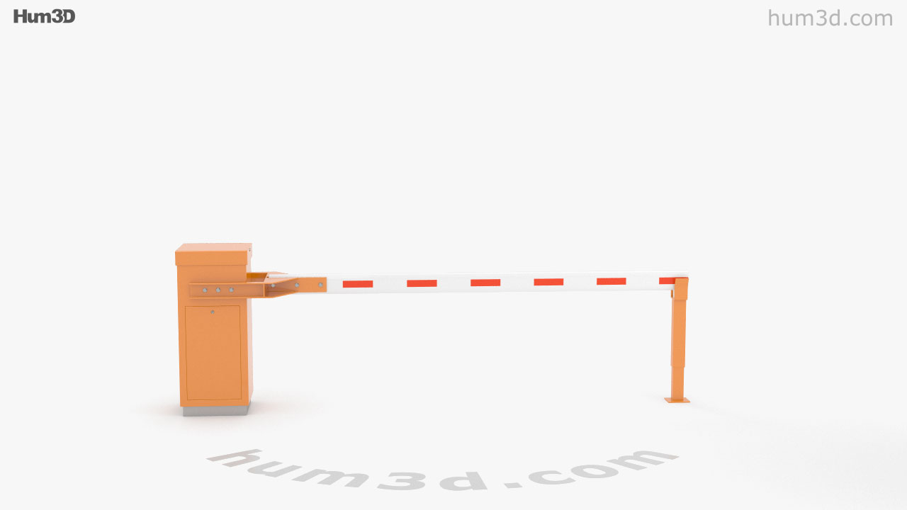 360 view of Boom Barrier 3D model - 3DModels store