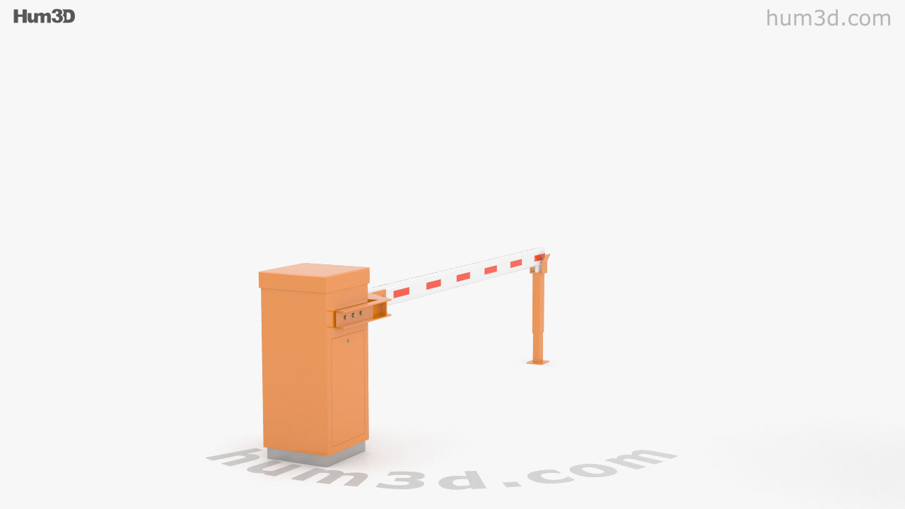 360 view of Boom Barrier 3D model - 3DModels store