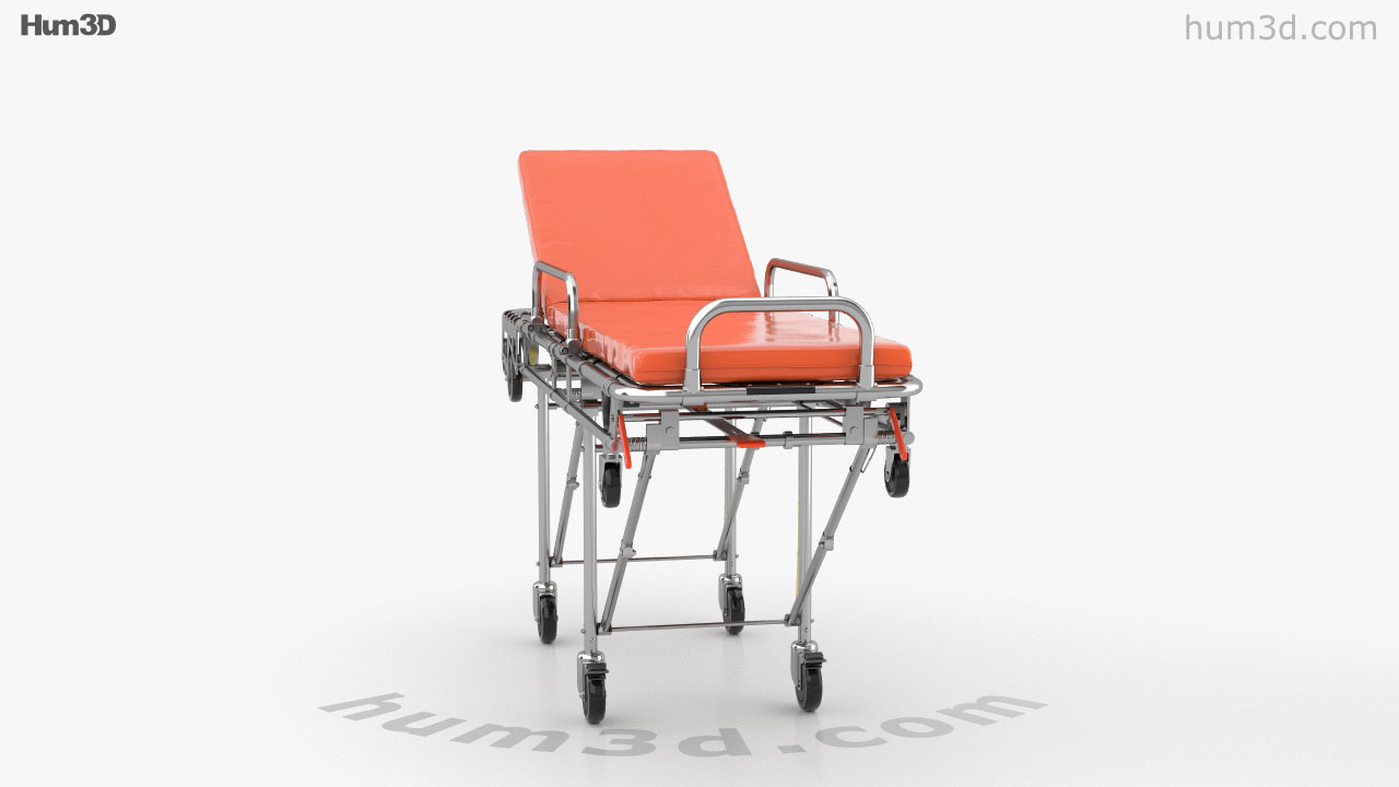 360 view of Stretcher 3D model - 3DModels store