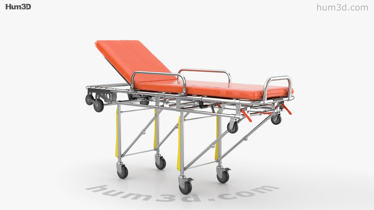 360 view of Stretcher 3D model - 3DModels store