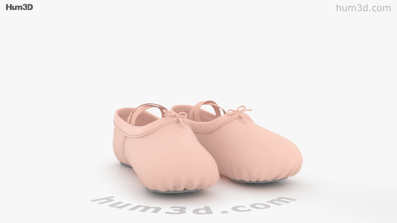 360 view of Ballet Shoes 3D model - 3DModels store
